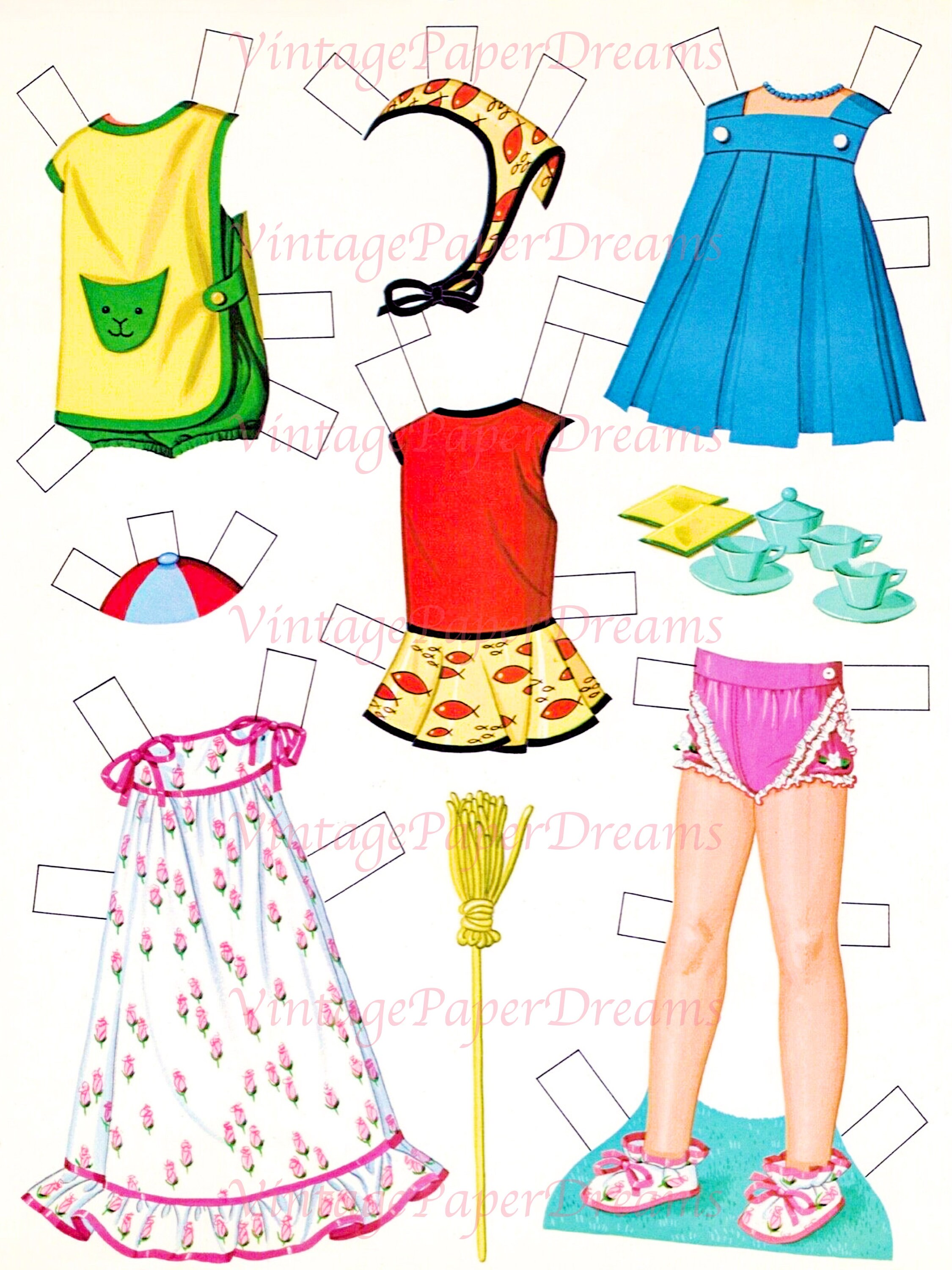 Vintage Paper Doll Printable PDF charmin Chatty Paper Doll 60s 1960s ...