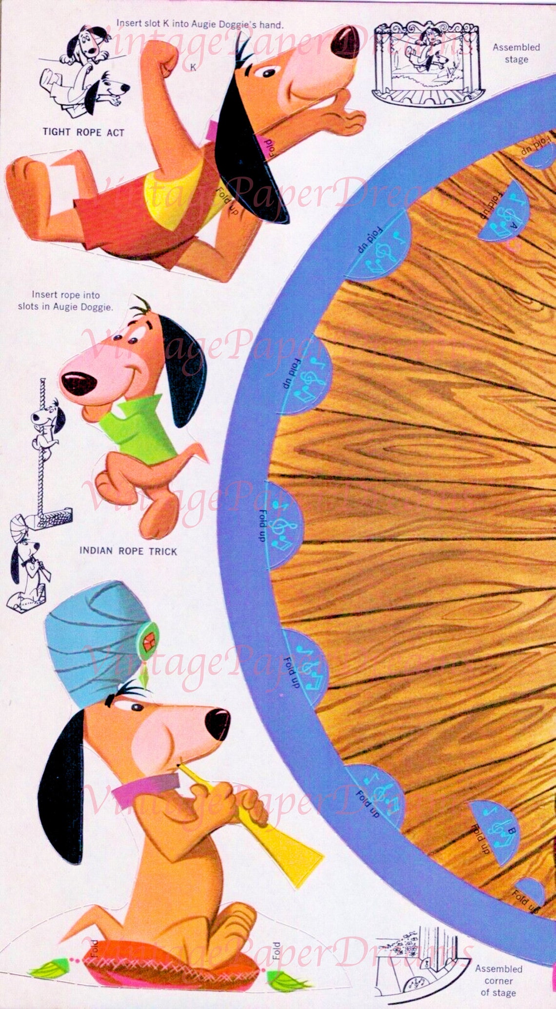 Vintage Paper Doll Printable PDF augie Doggie Daddy Paper - Etsy