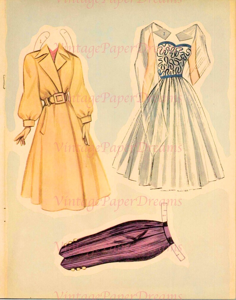 Vintage Paper Doll Printable PDF • eve Arden Paper Doll • 40s 1940s ...