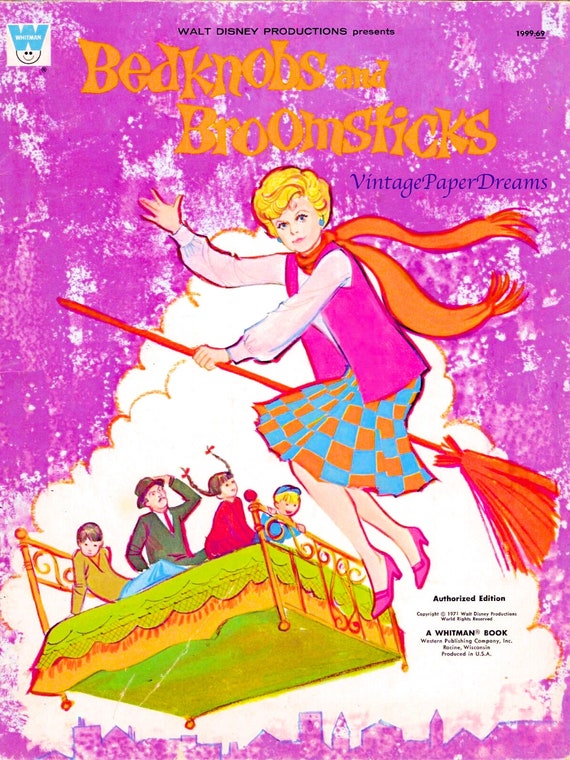 Vintage Paper Doll Printable PDF Bedknobs and Broomsticks - Etsy