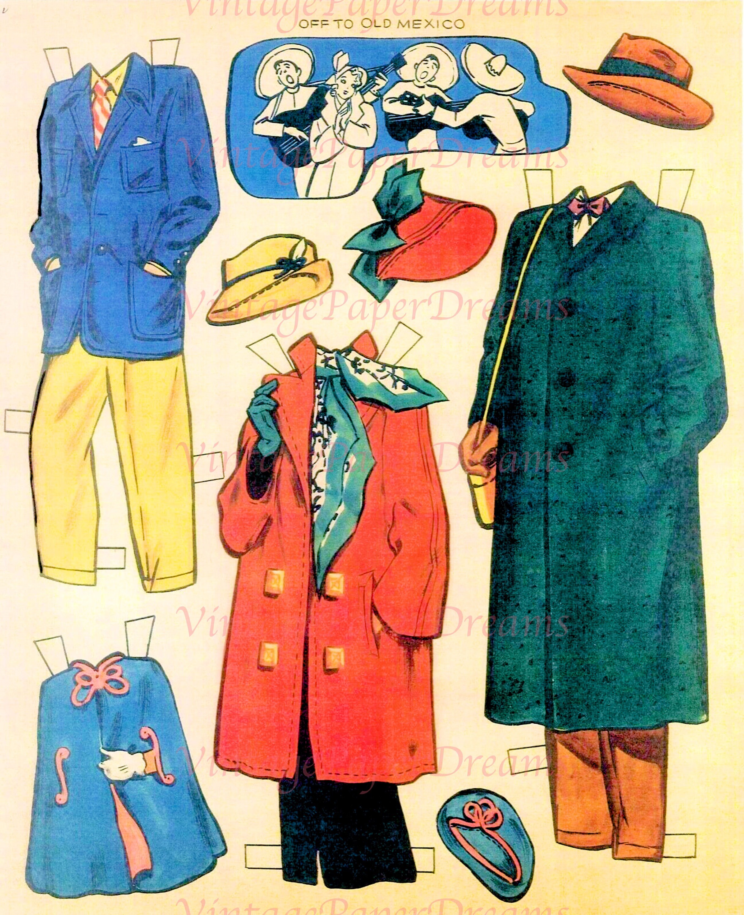 Vintage Comic Book Art Printable PDF • blondie Paper Dolls • 50s 1950s ...
