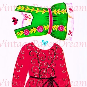 Vintage Paper Doll Printable PDF tippy Tumbles Magic Paper - Etsy