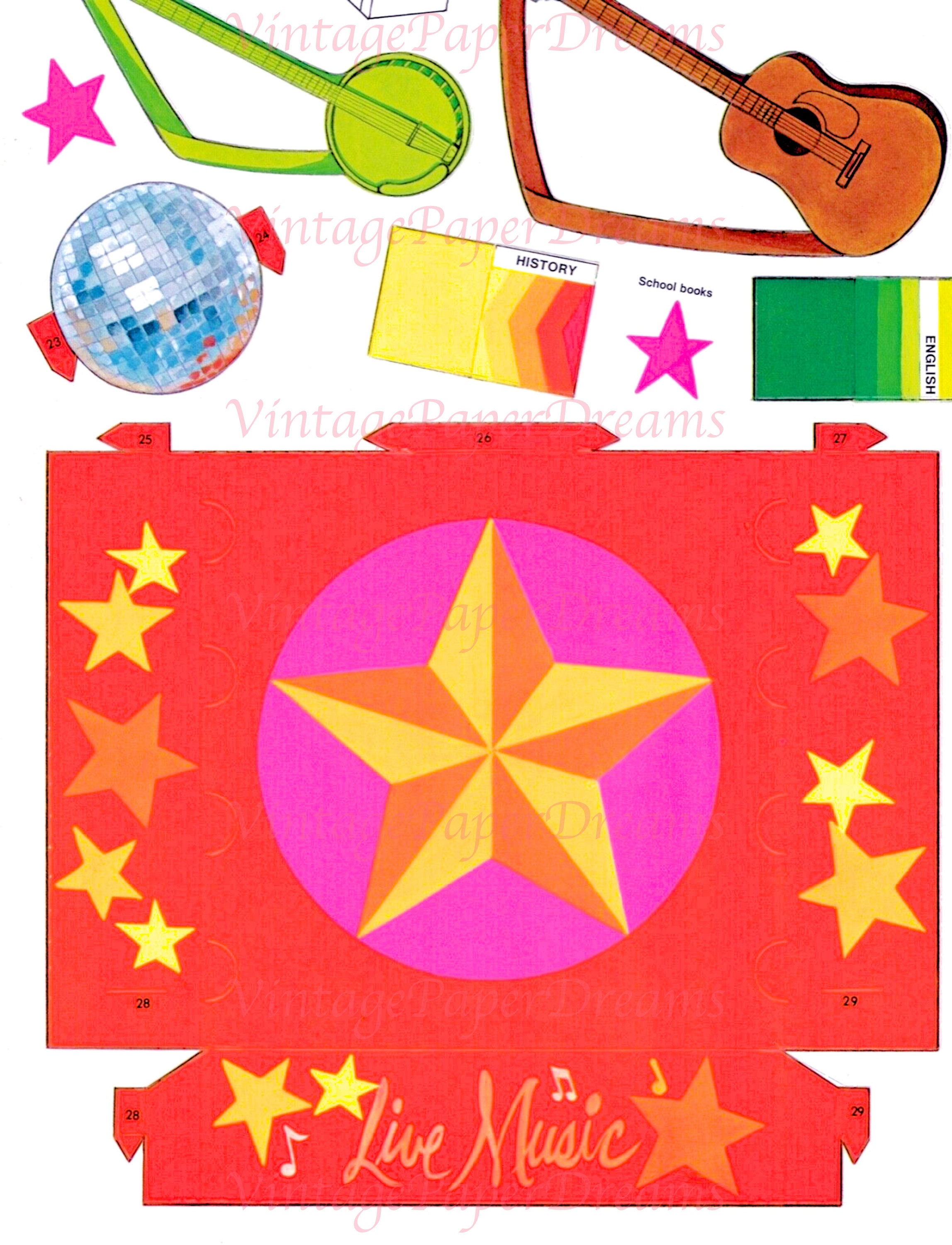 Vintage Paper Doll Printable PDF • Starr + Shaun Paper Doll • 80s 1980s ...
