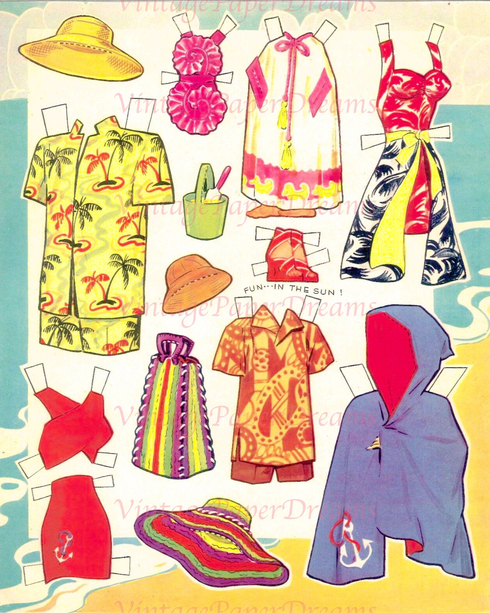 Vintage Comic Book Art Printable PDF • blondie Paper Dolls • 40s 1940s ...