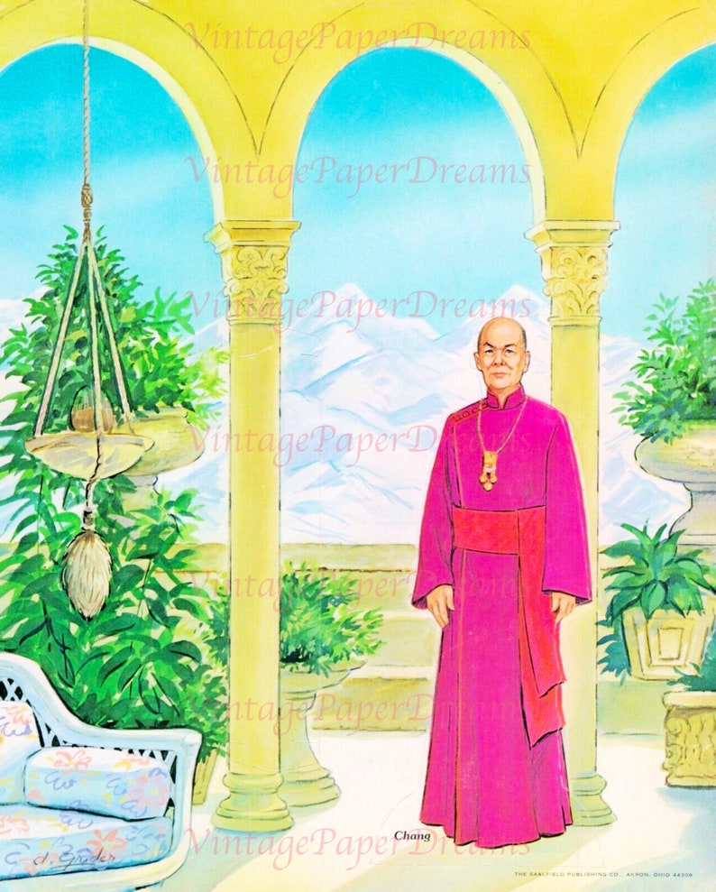 Vintage Paper Doll Printable PDF lost Horizon Paper Doll 1973 70s 1970s ...