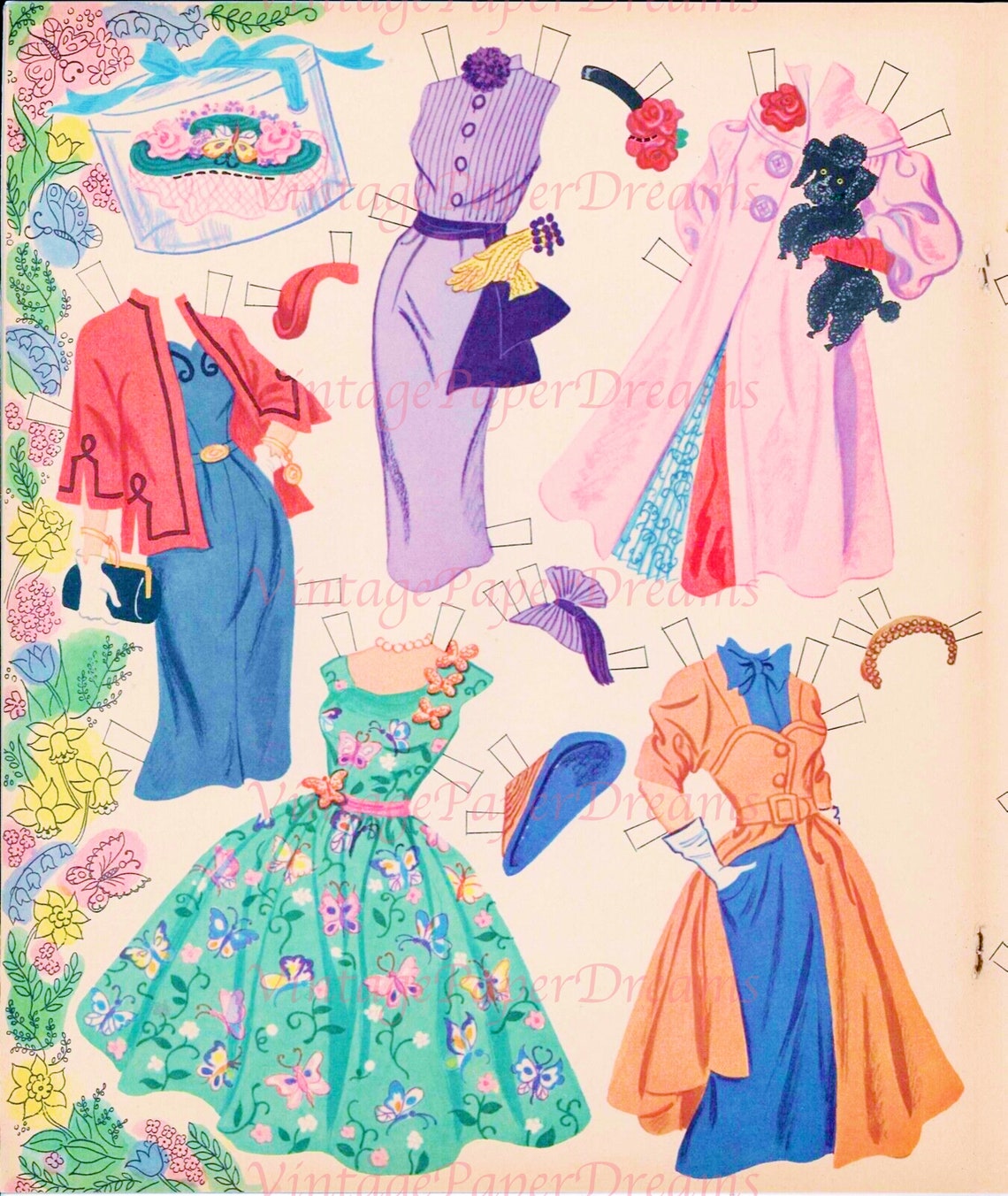 Vintage Paper Doll Printable PDF • june Allyson Paper Doll • 50s 1950s ...