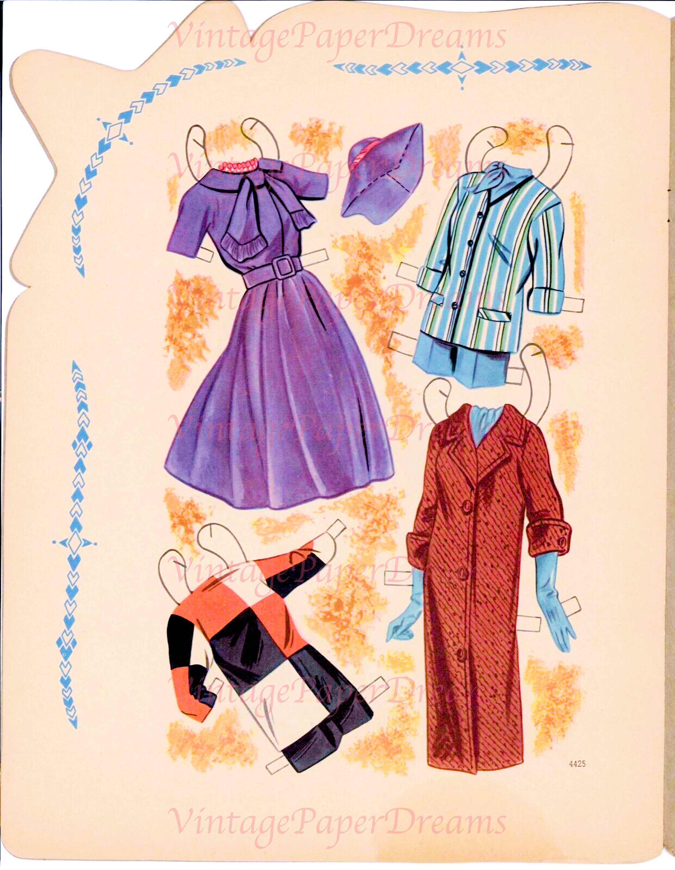 Vintage Paper Doll Printable PDF • gisele Mackenzie Paper Doll • 50s ...