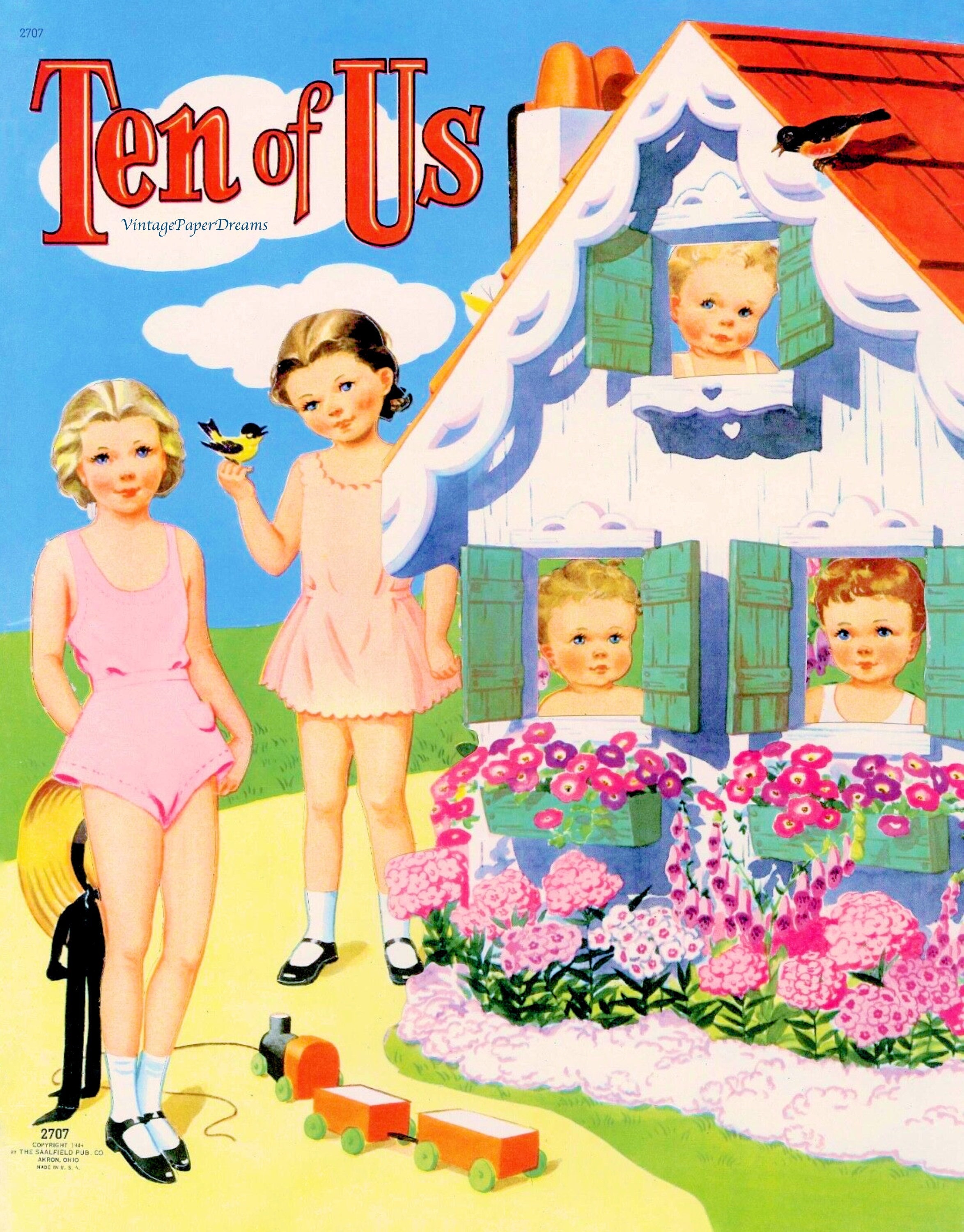 Vintage Paper Doll Printable PDF • ten of Us Baby Boys + Girls Paper ...