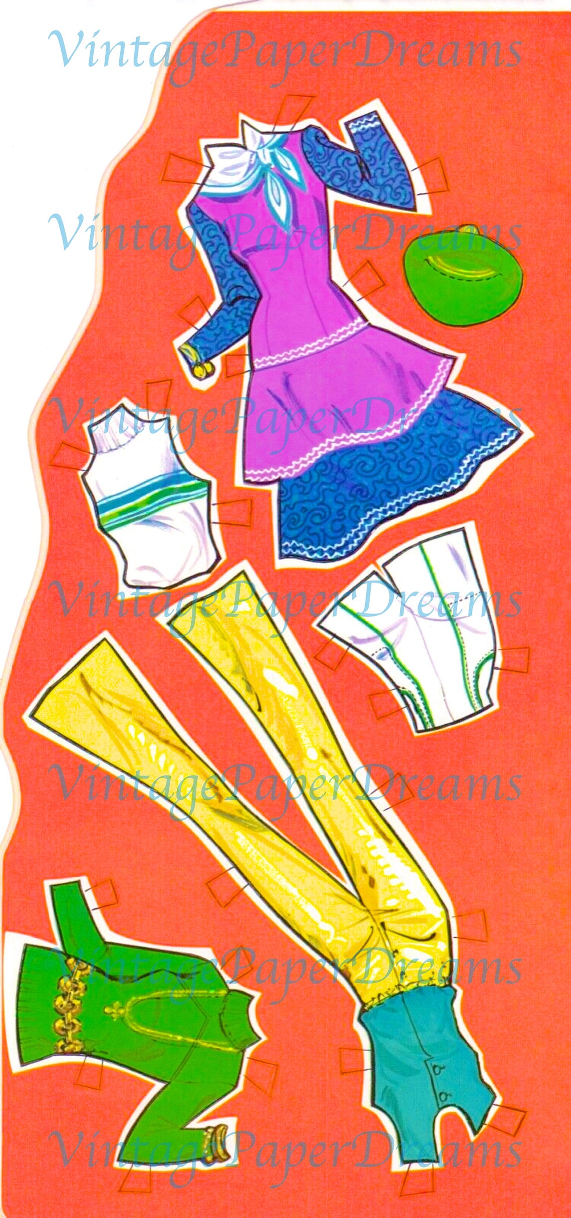 Vintage Paper Doll Printable PDF mod Barbie Paper Doll 70s 1970s Paper ...