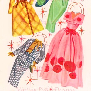 Vintage Paper Doll Printable PDF • donna Reed Paper Doll • 60s 1960s ...