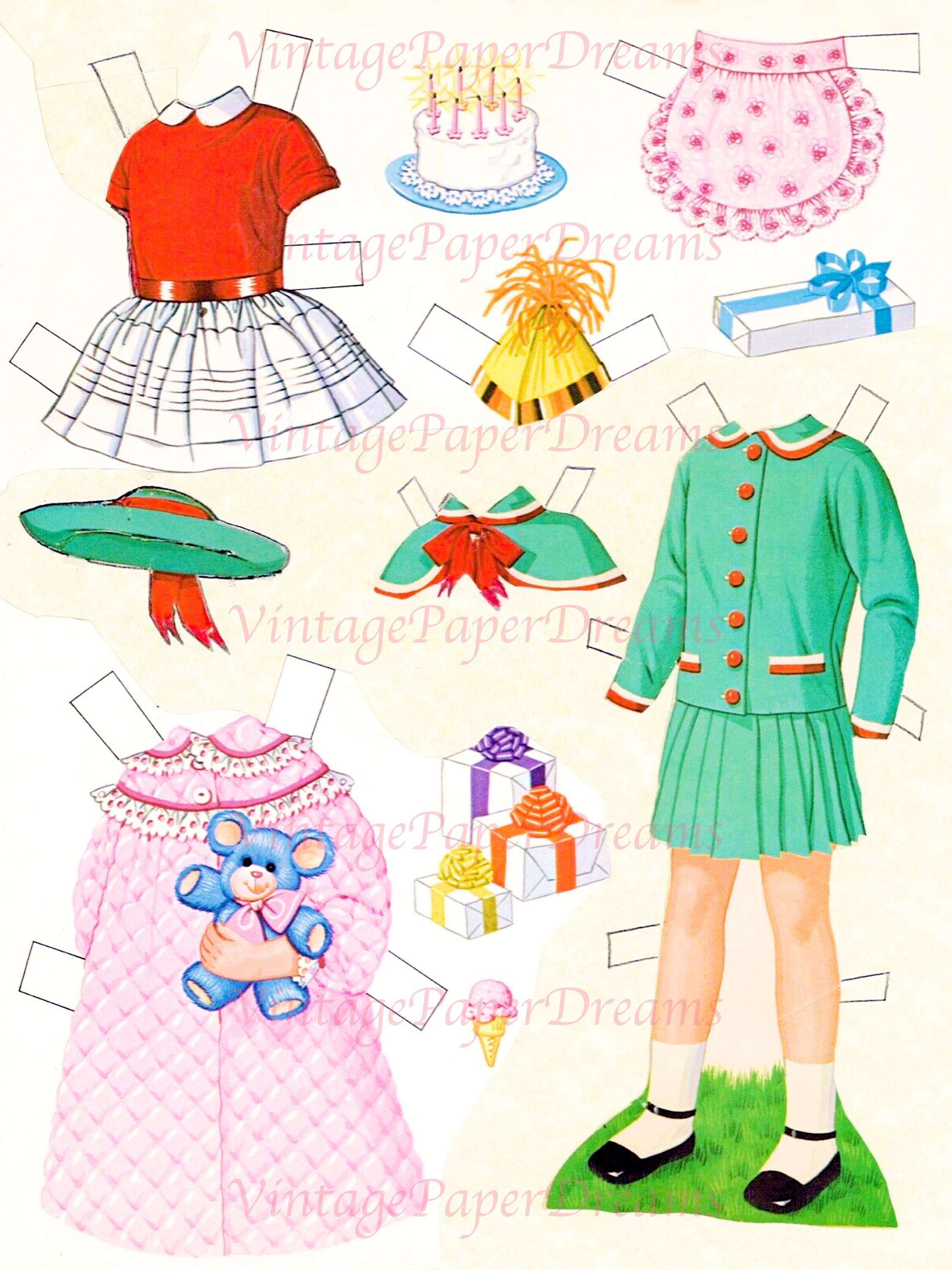 Vintage Paper Doll Printable PDF charmin Chatty Paper Doll 60s 1960s ...