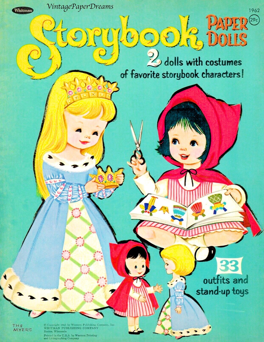Vintage Paper Doll Printable PDF JPEG Magicfairy Tale Paper Doll 60s vintage-paper-doll-printable-pdf-jpeg-magicfairy-tale-paper-doll-60s