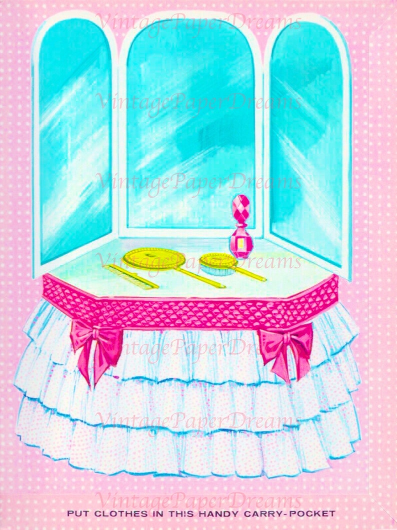 Vintage Paper Doll Printable PDF JPEG Magicfairy Tale Paper - Etsy