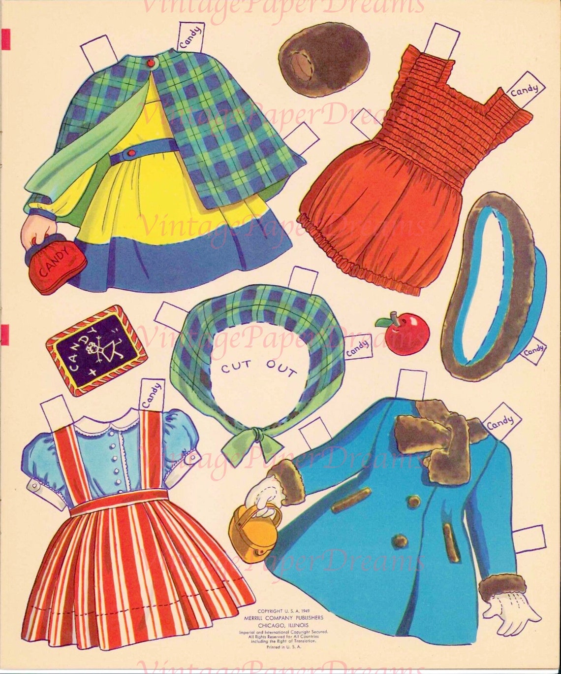 Vintage Paper Doll Printable PDF baby Girl Paper Doll 40s - Etsy