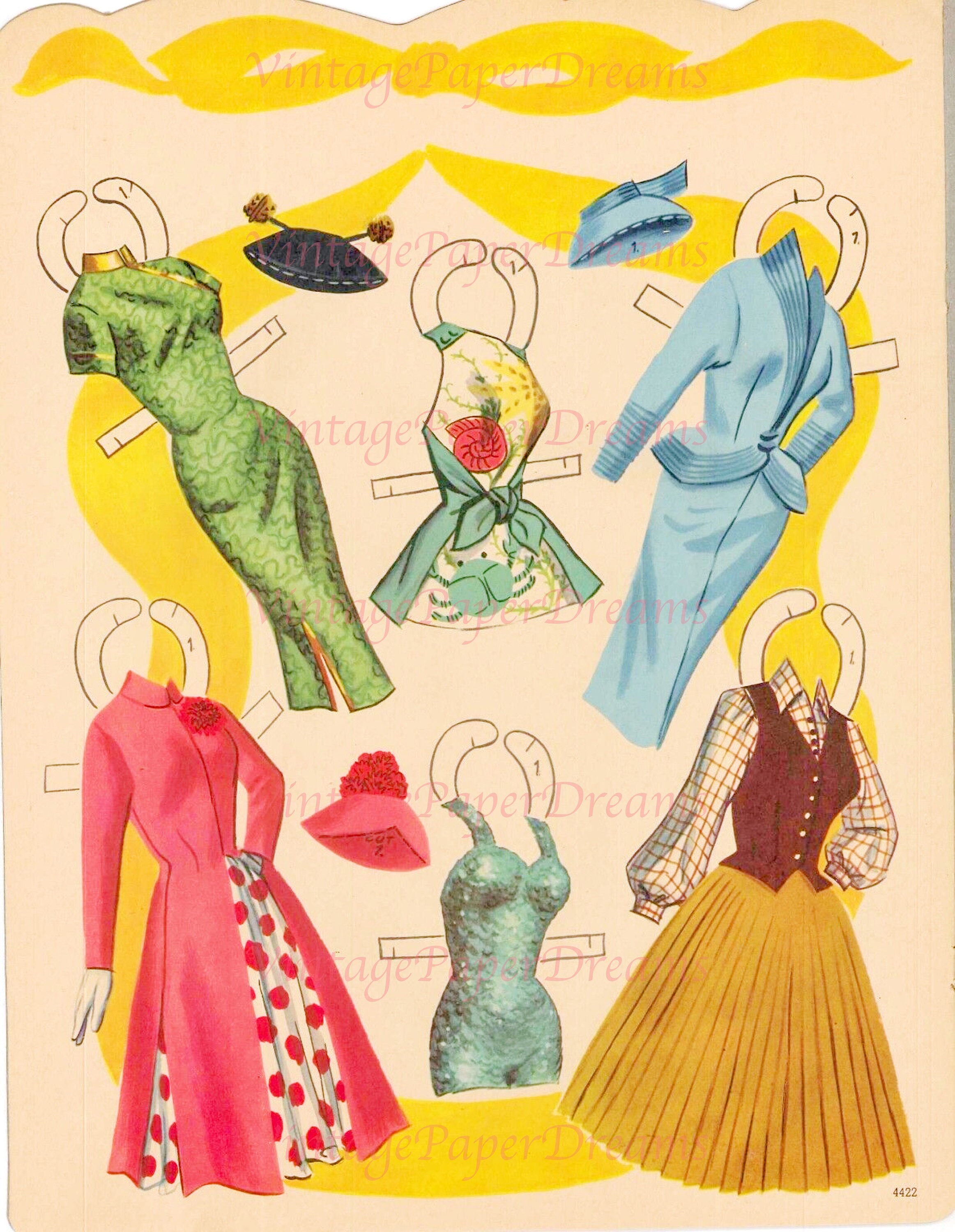 Vintage Paper Doll Printable PDF • virginia Mayo Paper Doll • 1957 50s ...