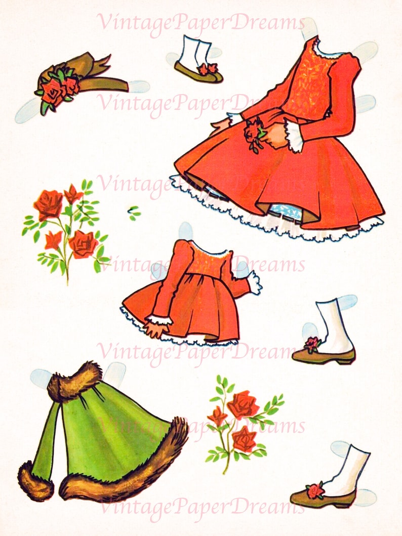 Vintage Paper Doll Printable PDF kathy Paper Doll 60s 1960s Paper Doll ...