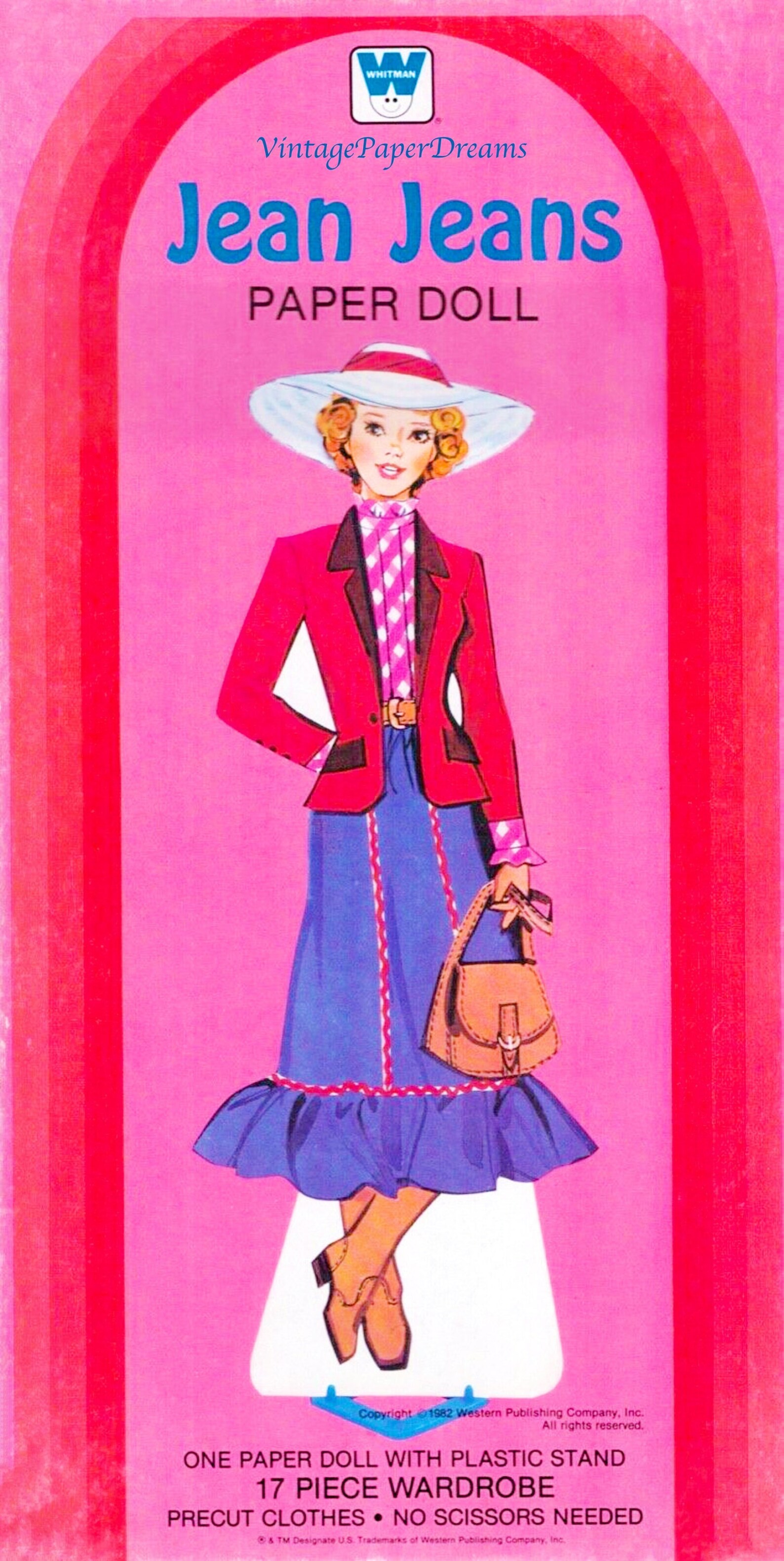 Vintage Paper Doll Printable PDF jean Jeans Paper Doll 70s 1970s Paper ...