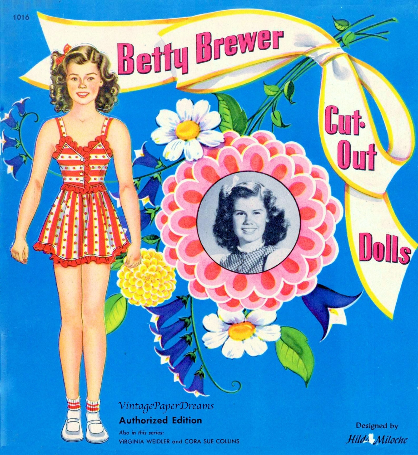 Vintage Paper Doll Printable PDF • betty Brewer Paper Doll • 40s 1940s ...