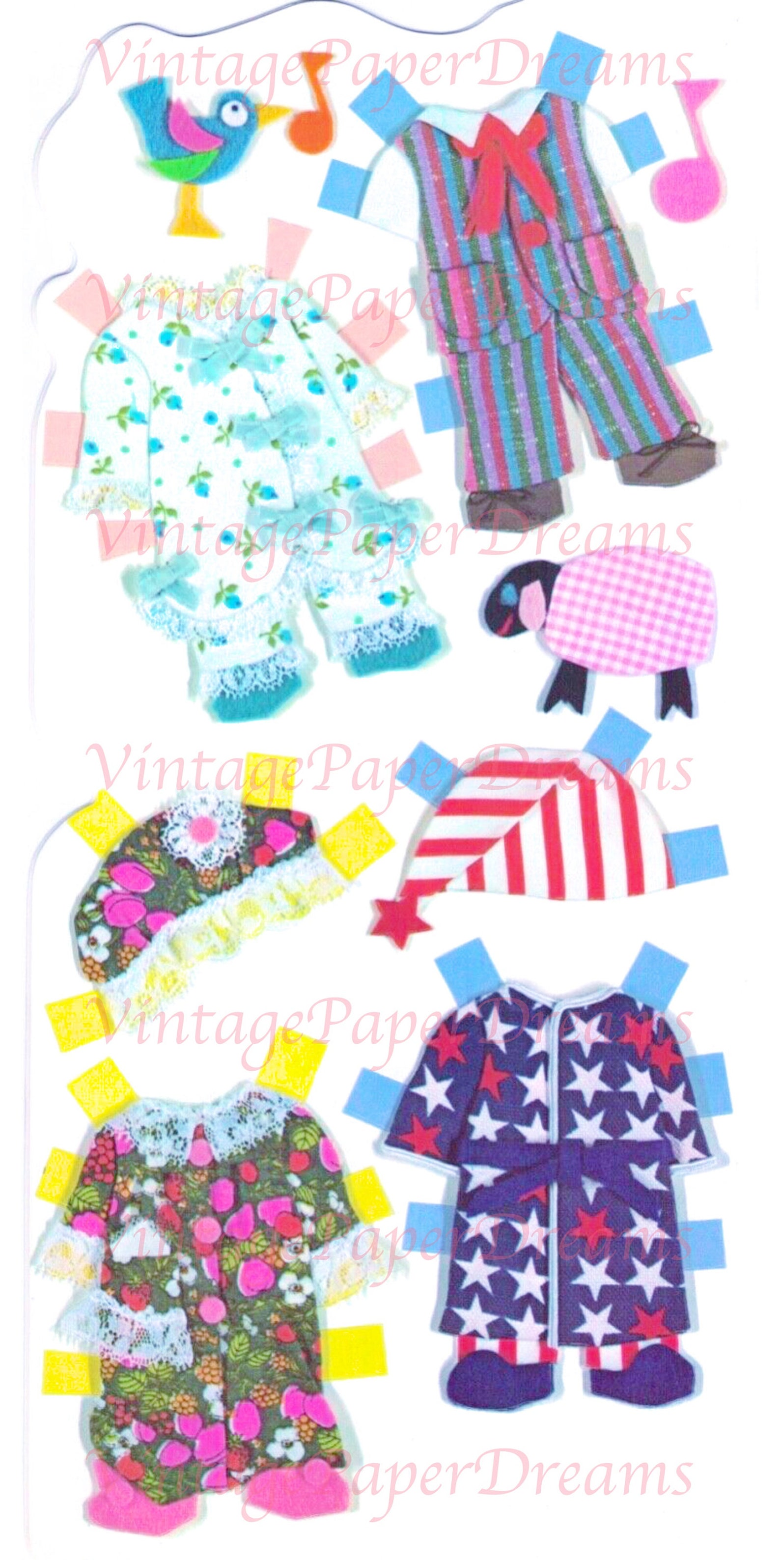 Vintage Paper Doll Printable PDF girl Paper Dolls 70s 1970s Baby Paper ...