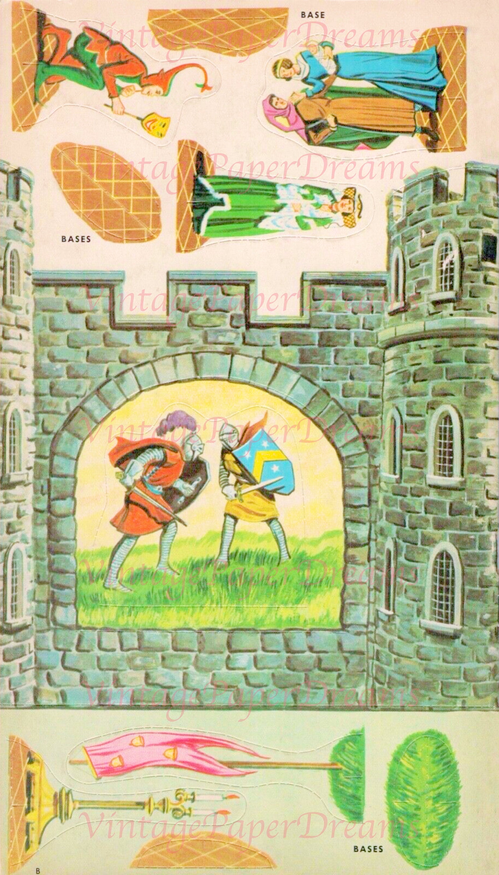 Vintage Paper Doll Printable PDF knights in Armour Paper Dolls 50s ...