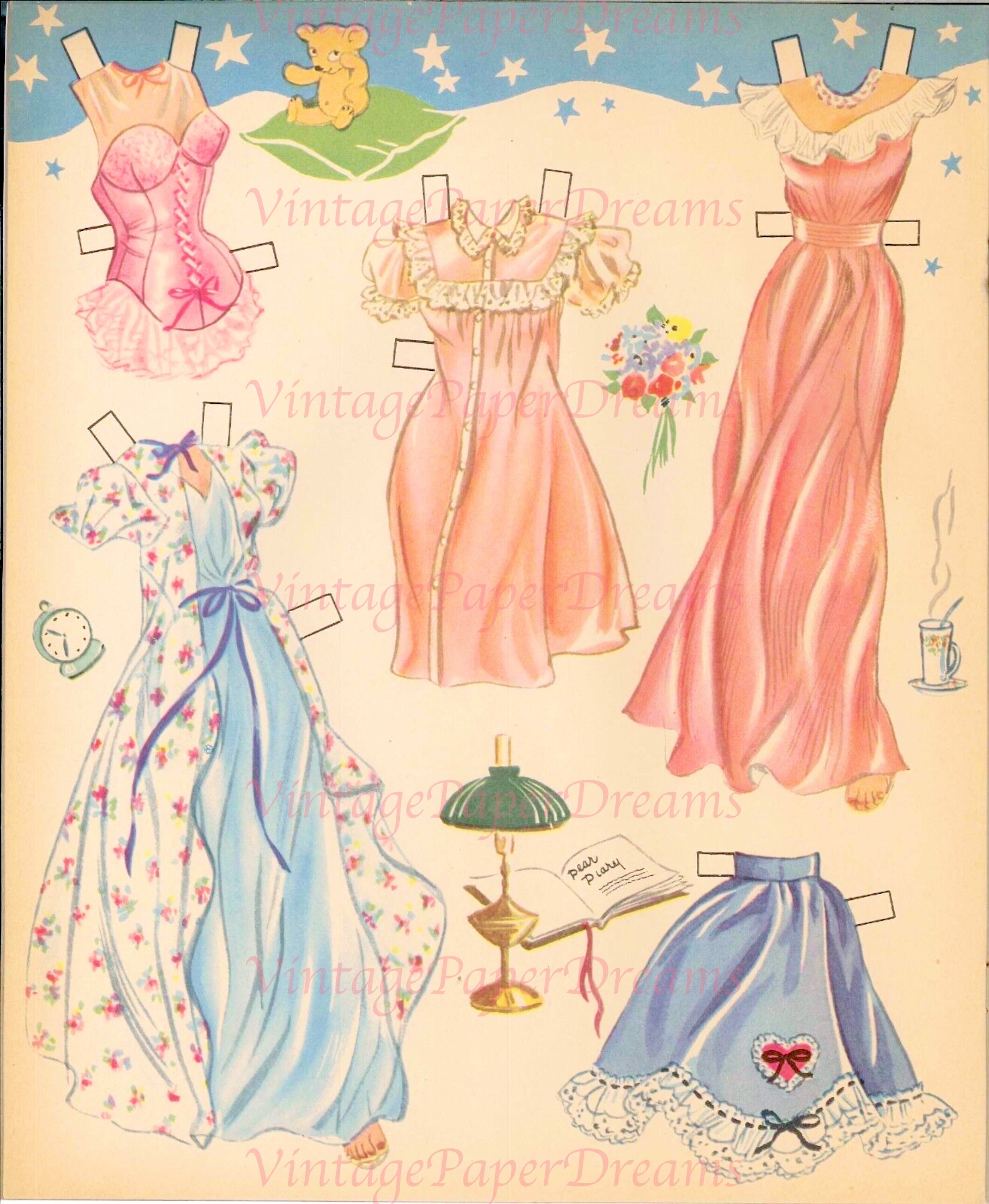 Vintage Paper Doll Printable PDF jane Powell Paper Doll JPEG 50s 1950s ...