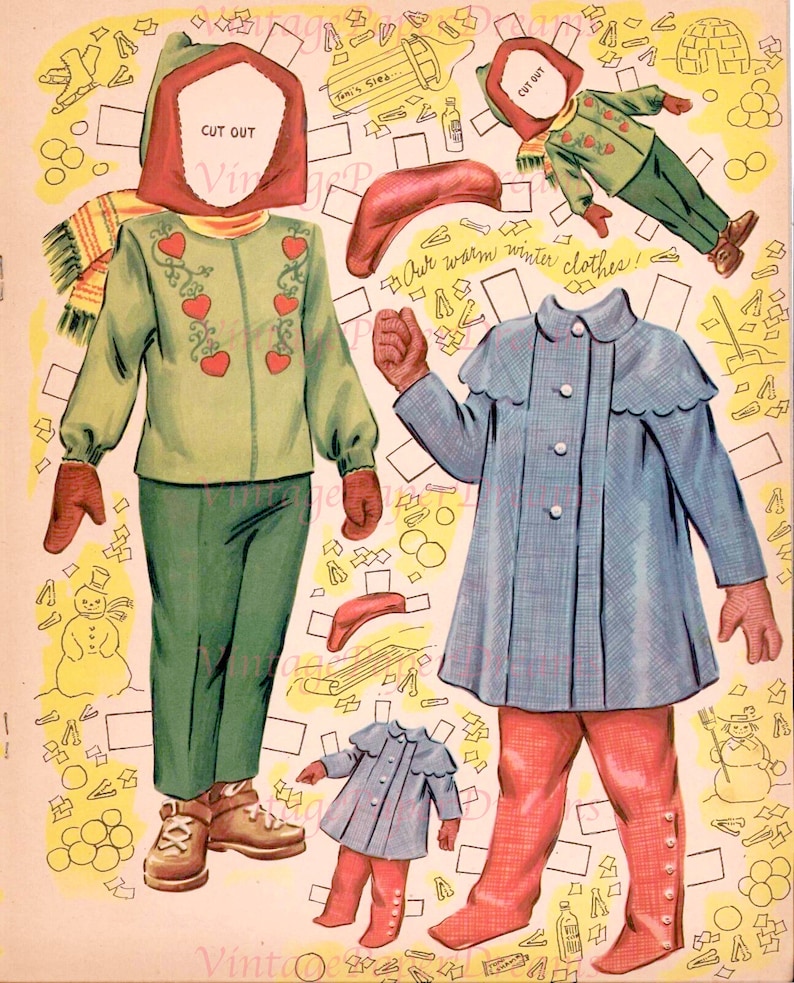 Vintage Paper Doll Printable PDF toni Hair-do Paper Doll JPEG 50s 1950s ...