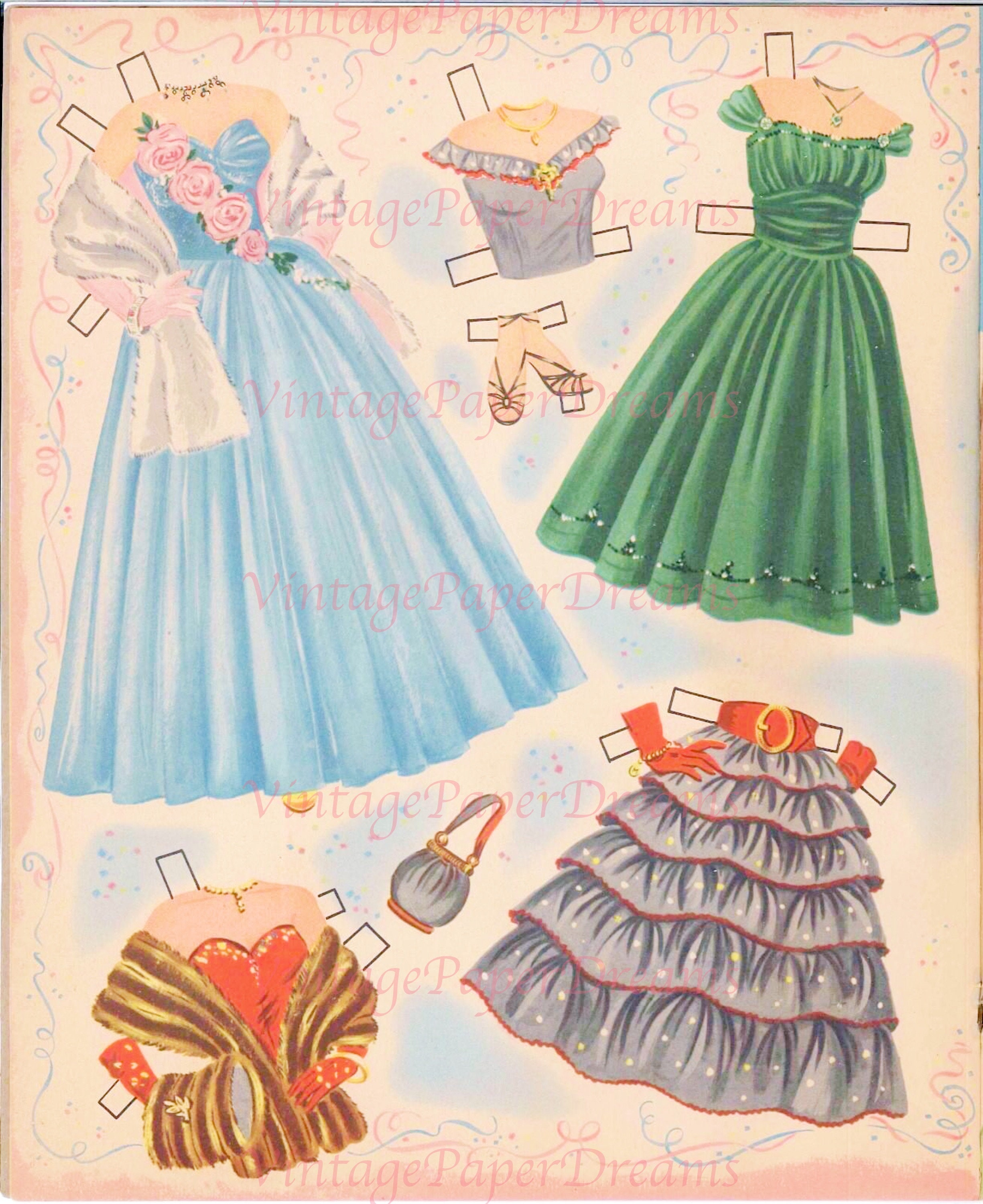 Vintage Paper Doll Printable PDF mary Hartline Paper Doll JPEG 50s ...