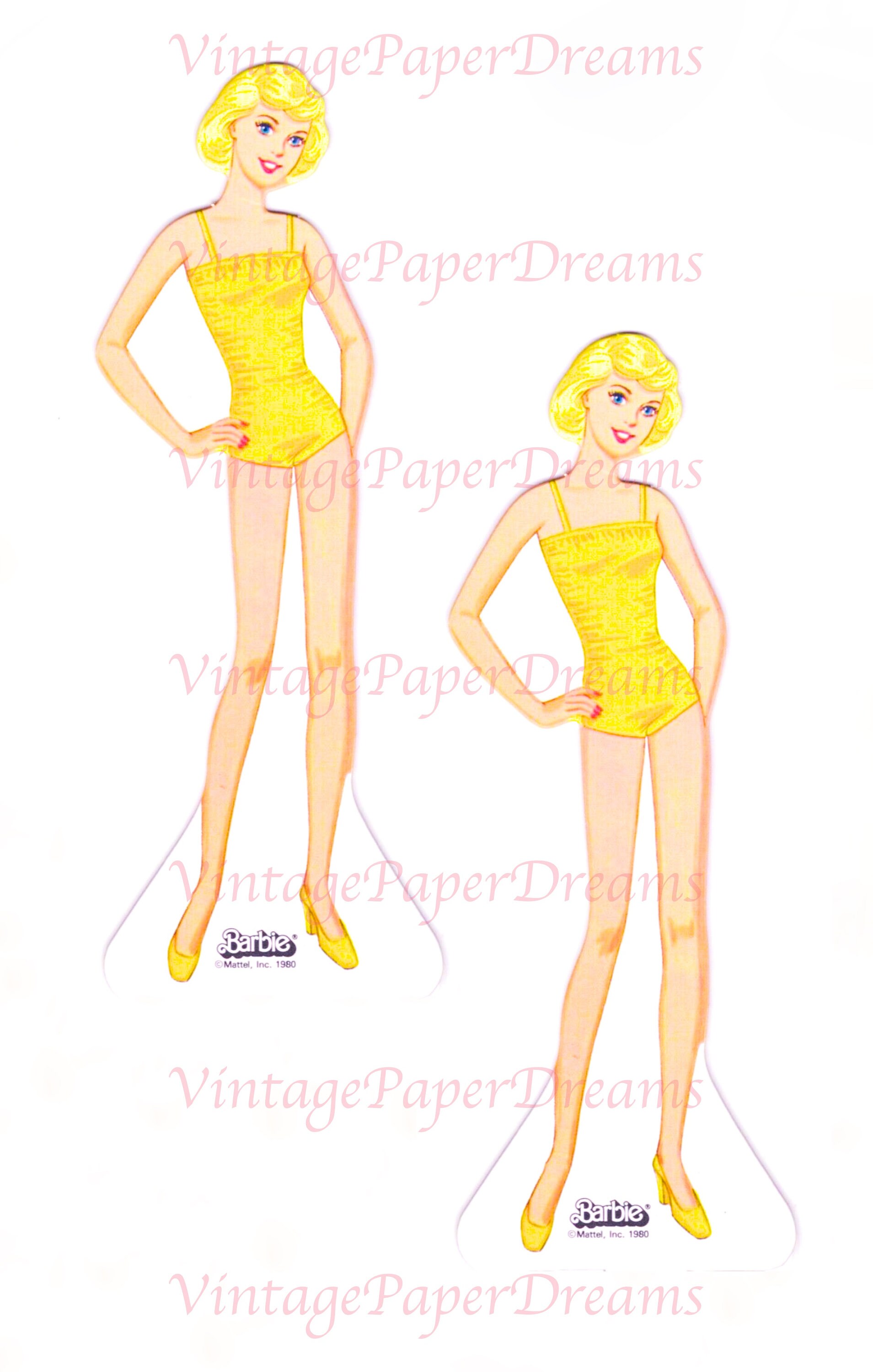 Vintage Paper Doll Printable PDF Barbie Ken Paper Doll 60s, 48% OFF