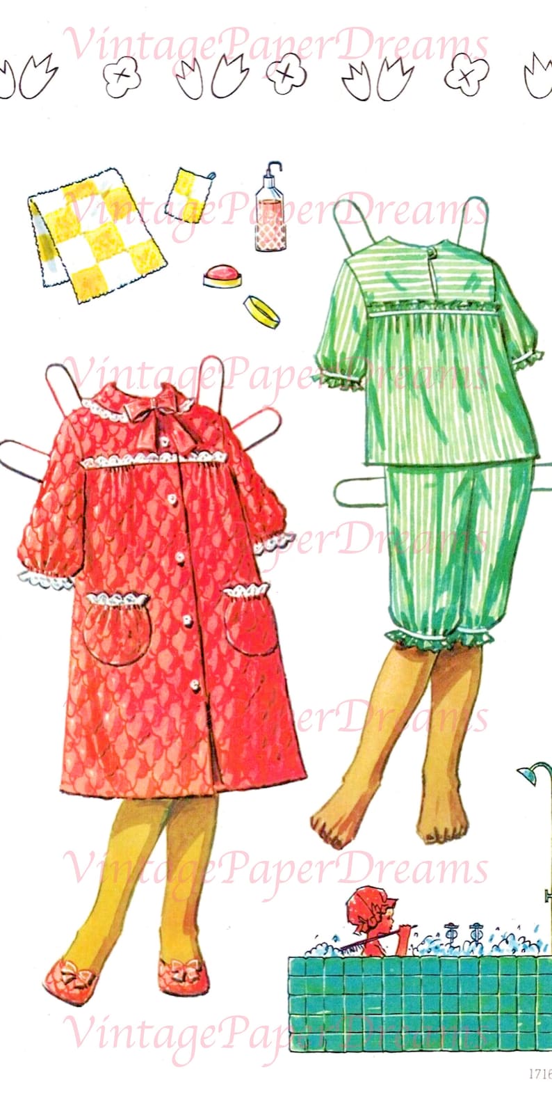 Vintage Paper Doll Printable PDF • Judy Paper Doll • 60s 1960s Paper ...