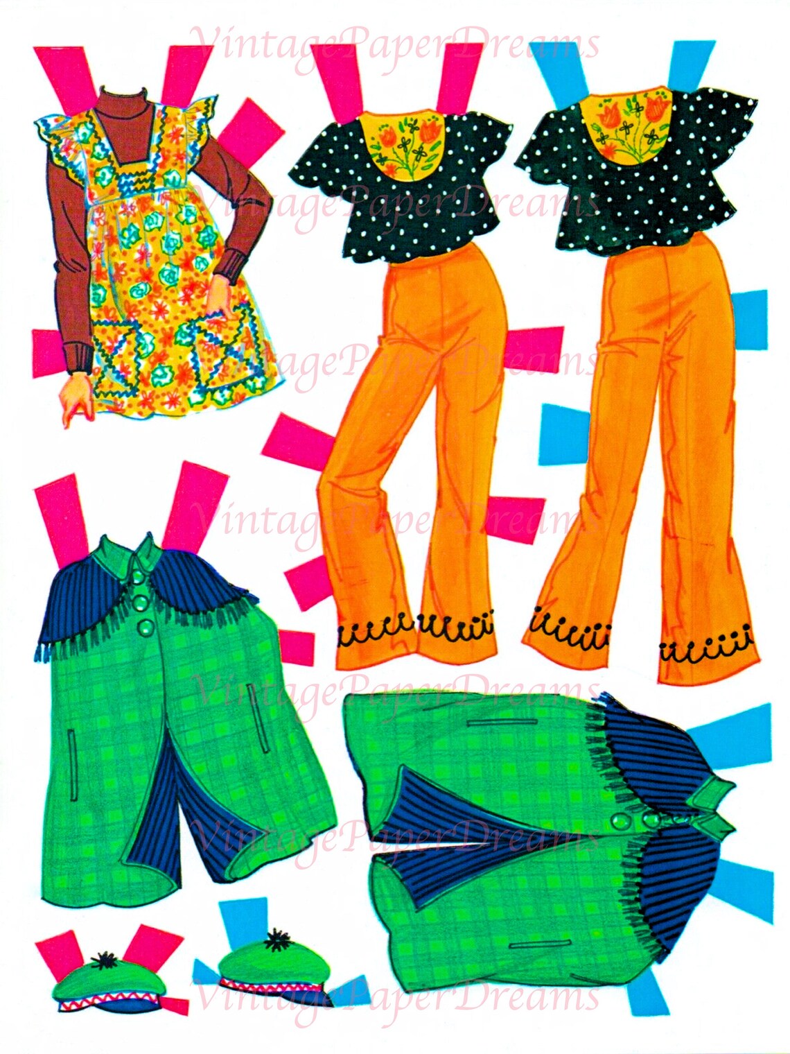 Vintage Paper Doll Printable PDF Skipper Paper Doll 70s - Etsy