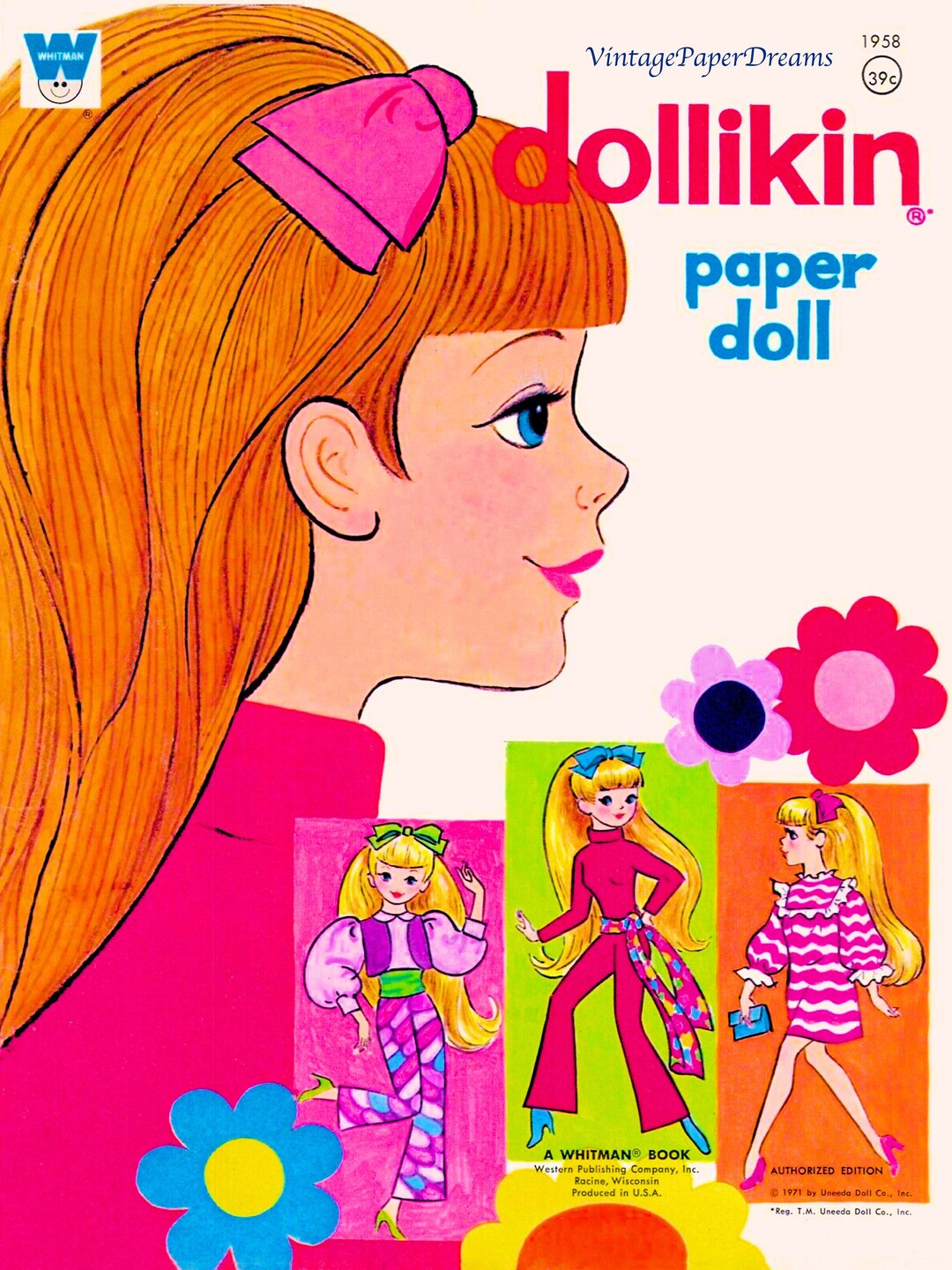 Vintage Paper Doll Printable PDF • dollikin Paper Doll • 70s 1970s ...