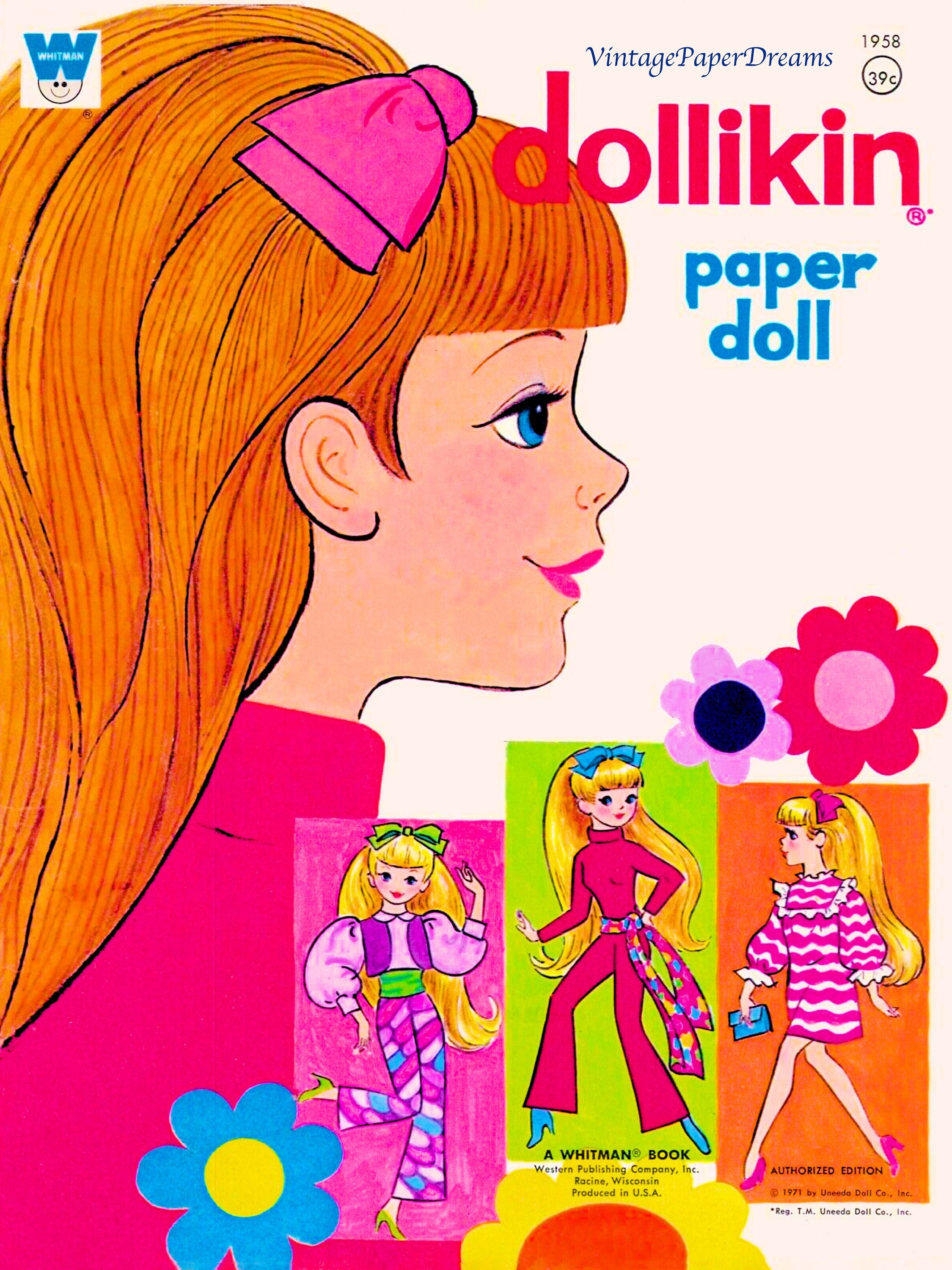 Vintage Paper Doll Printable PDF • dollikin Paper Doll • 70s 1970s ...