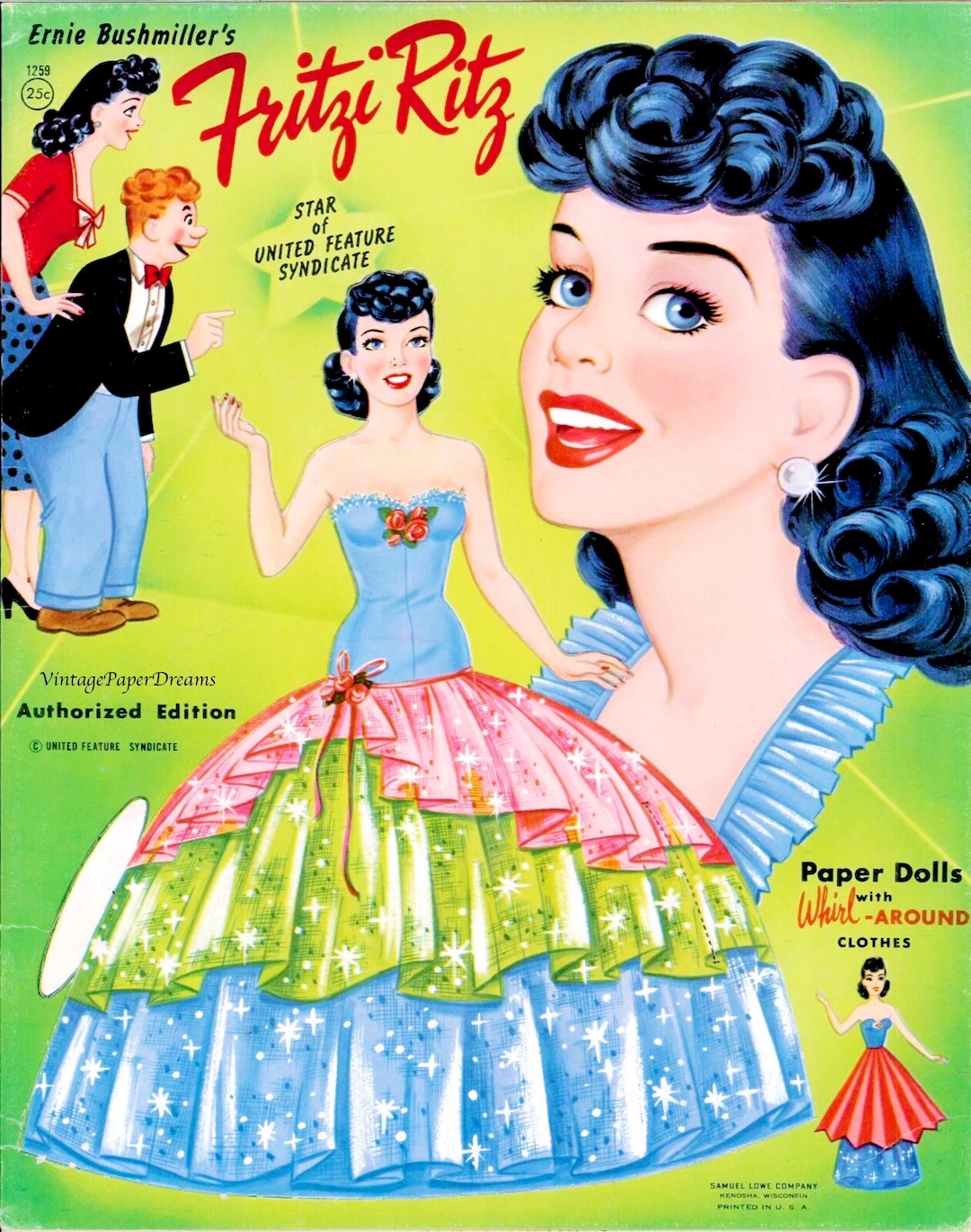 Vintage Paper Doll Printable PDF • hedy Lamarr Paper Doll • 40s 1940s ...