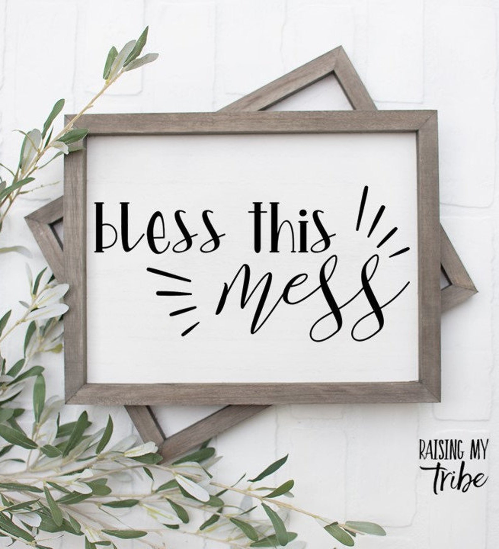 Bless This Mess Svg/ Farmhouse Quote Svg/ Bless This Mess/ - Etsy