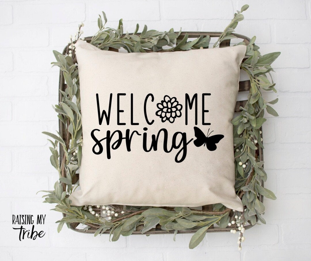 Welcome Spring Svg/ Welcome Spring/ Springtime Svg/ Spring Svg/ Cricut ...