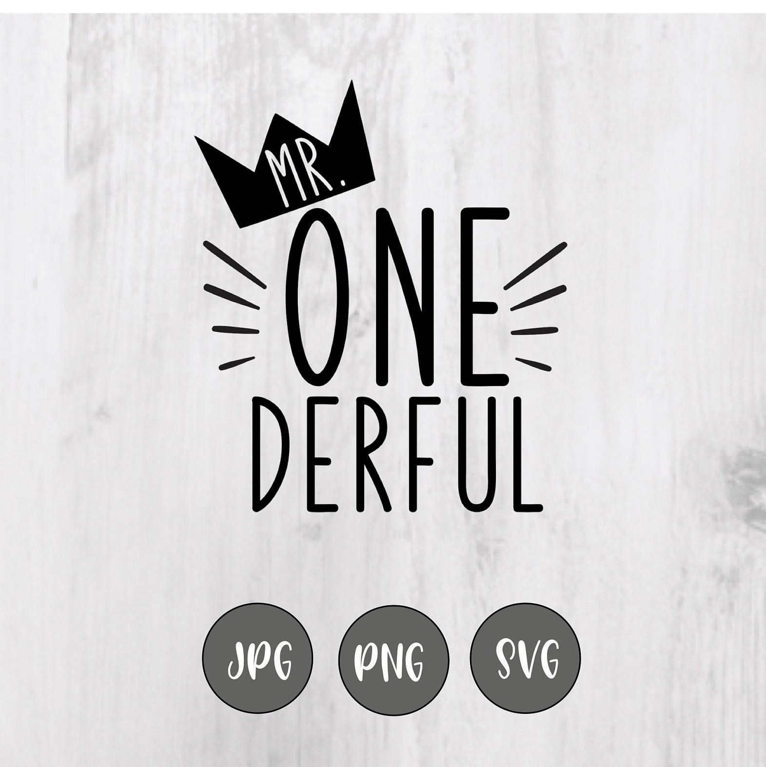Mr. Onederful Svg/ First Birthday Svg/ Boy Birthday/ Boy's | Etsy