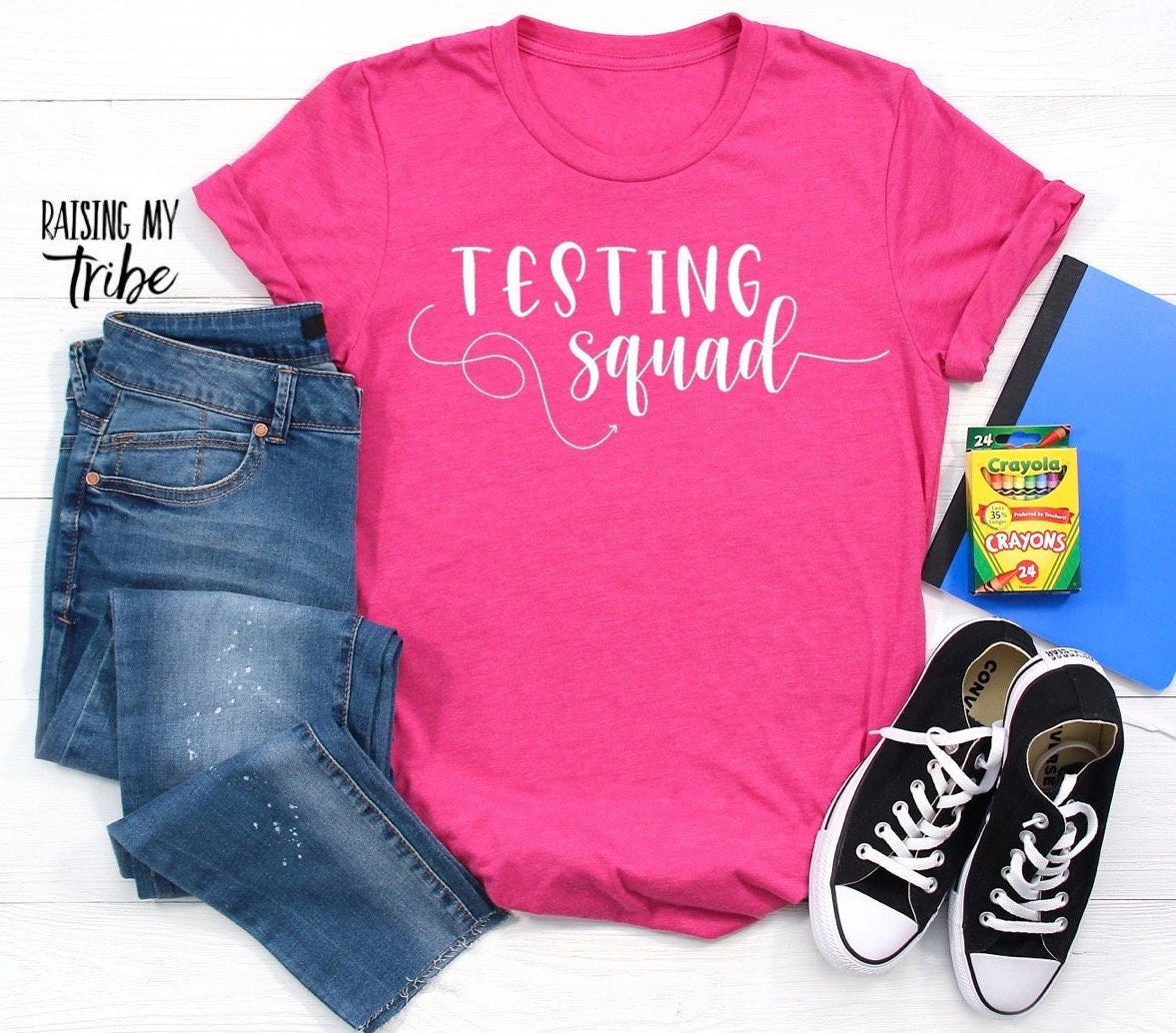 Testing Squad svg/ Teacher Testing Tshirt svg/ Testing Shirt | Etsy