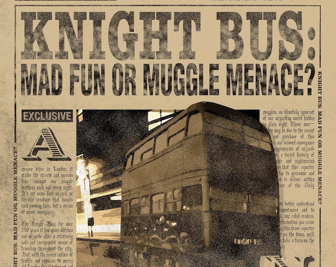 Knight Bus Poster - Etsy