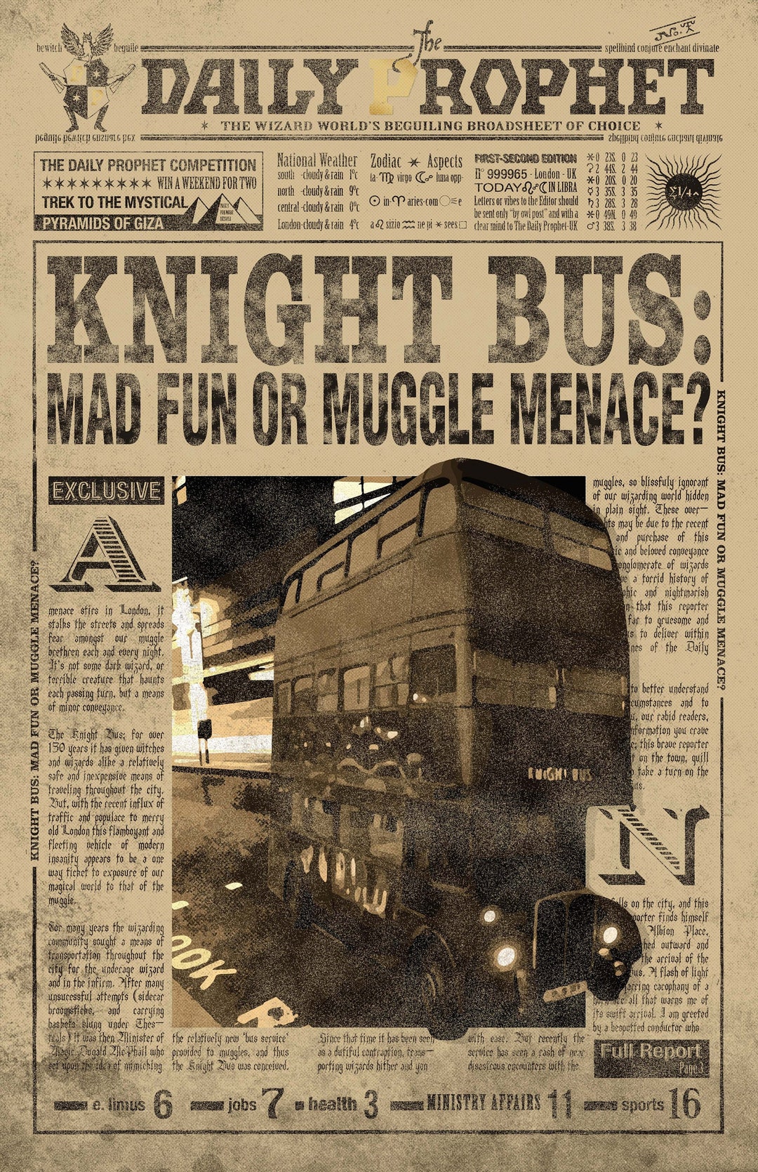 Knight Bus Poster - Etsy