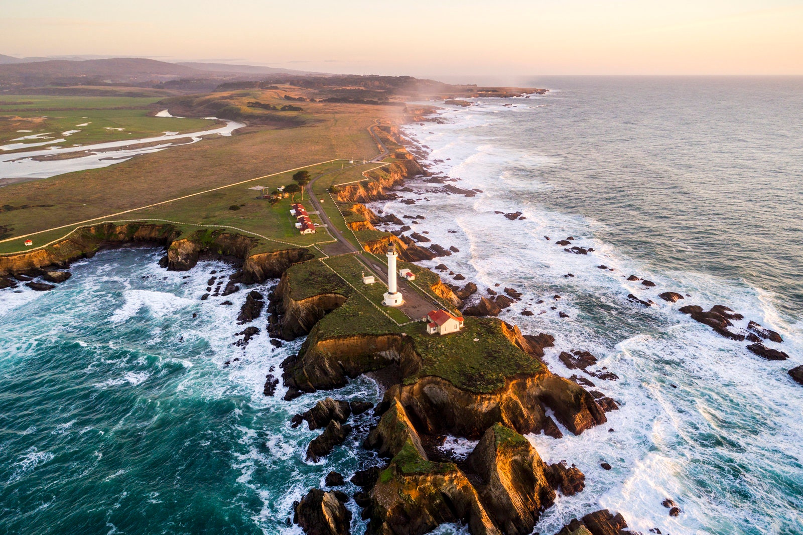 Point Arena Lighthouse Sunset Point Arena, California - Etsy