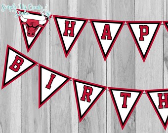 Chicago bulls party | Etsy