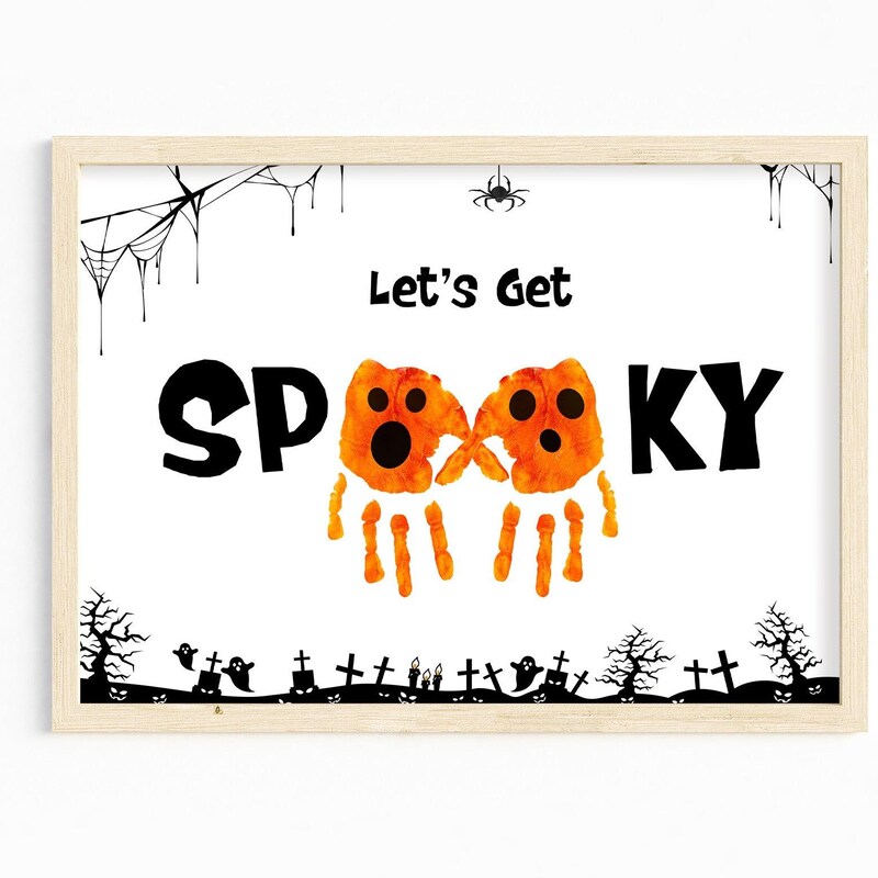 Halloween Handprint Craft - Etsy
