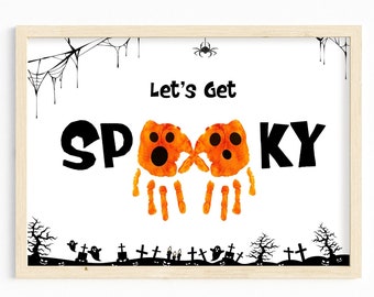 Handprint Spider Craft for Kids Fall Preschool Handprint Art - Etsy