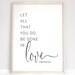 Bible Verse Wall Art Let All That You Do Be Done in Love 1 | Etsy