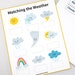 Matching the Weather Worksheet, Busy Book Printable, Educational ...