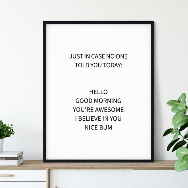 In Case No One Told You Today Printable - Etsy