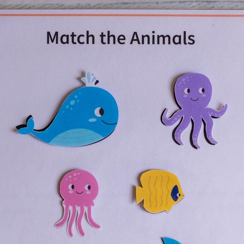 Color Matching Game Busy Book Printable Educational - Etsy