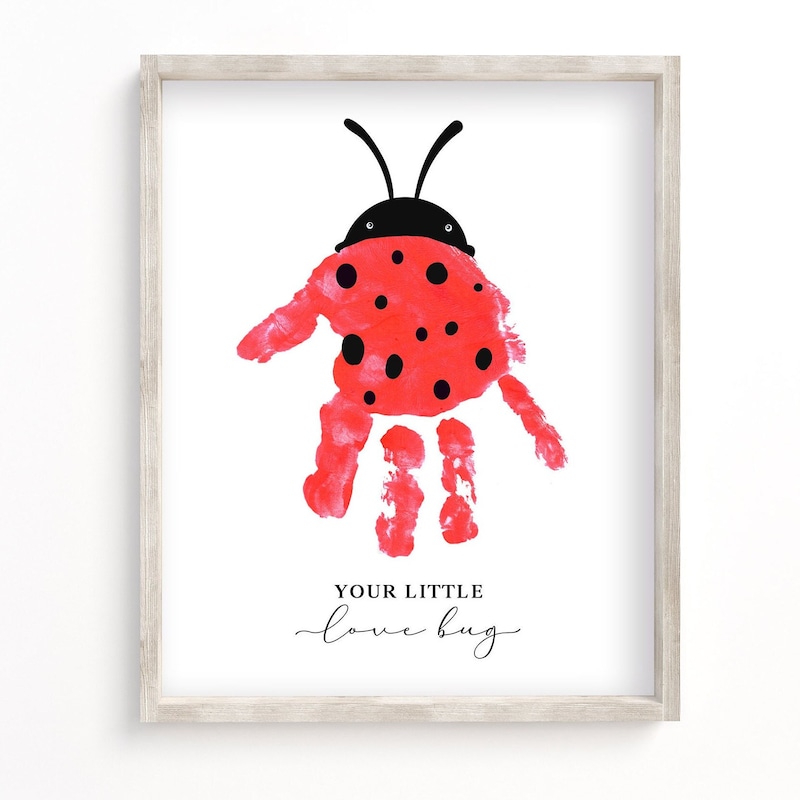 Handprint Art Lady Bug - Etsy