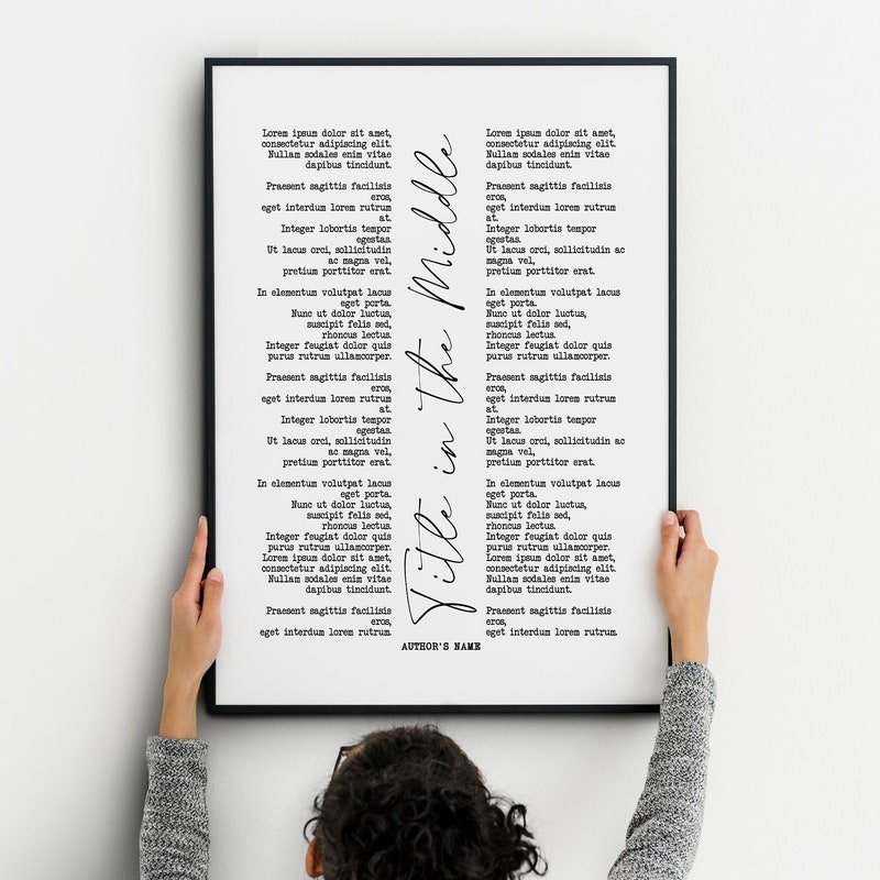 Poem Poster - Etsy