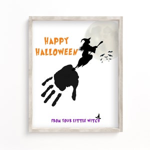 Happy Halloween Handprint Craft Keepsake for Kids Baby - Etsy